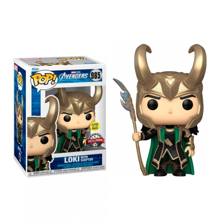 Funko Pop Loki con Scepter (GITD) | Funko Tienda